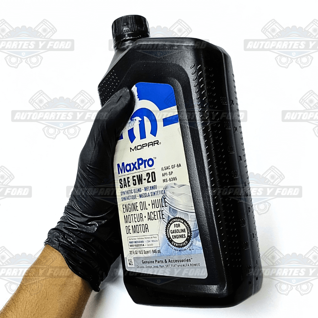 Aceite Motor Sintético Mopar 5w20 MaxPro 🔩 68518202AA – AutopartesyFord
