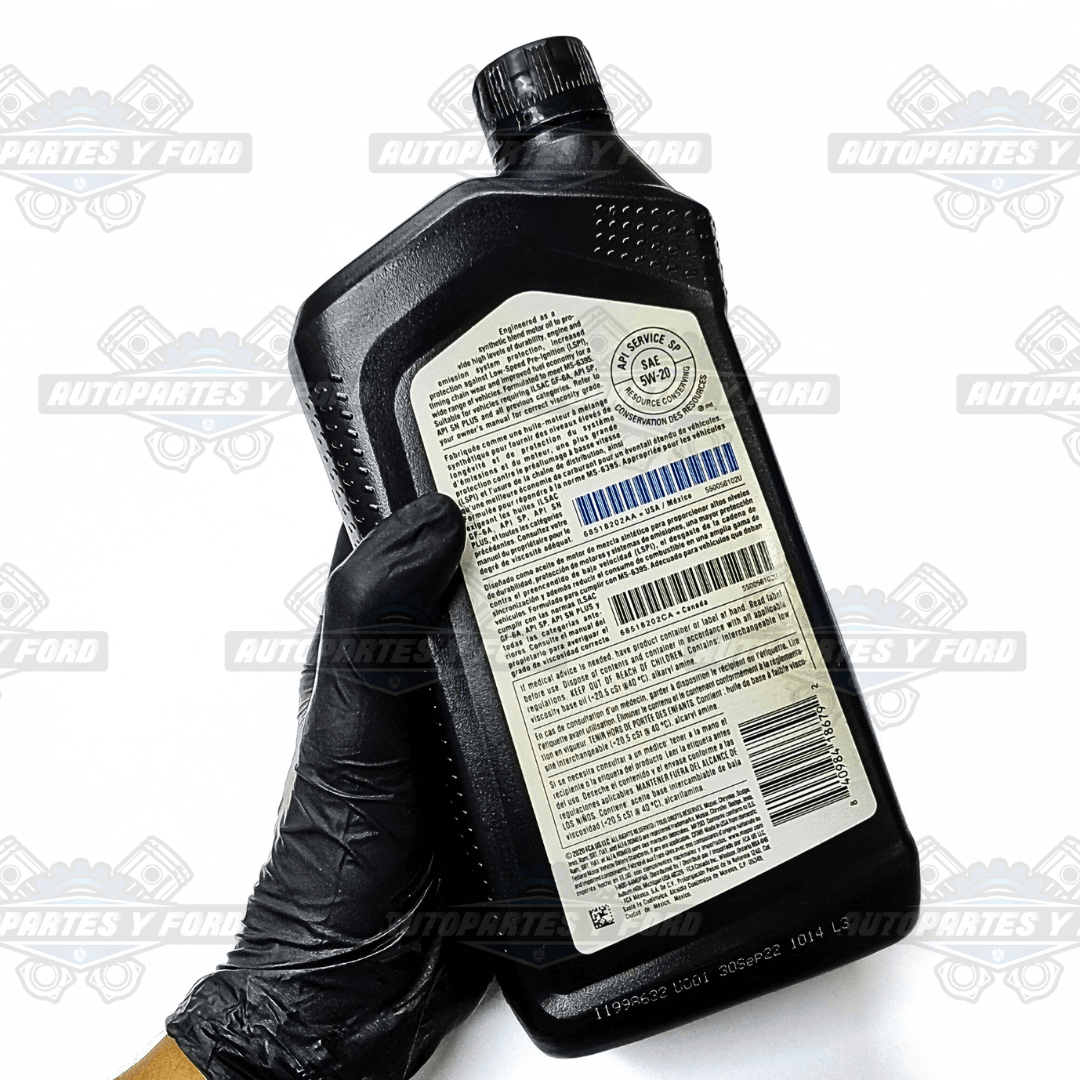 Aceite Motor Sintético Mopar 5w20 MaxPro 🔩 68518202AA – AutopartesyFord